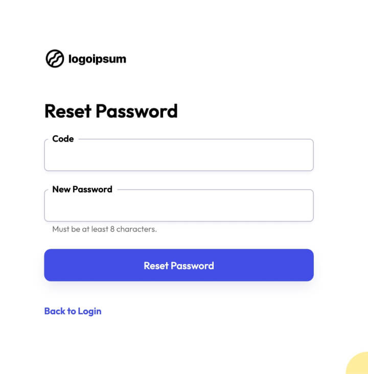 Downloads Reset Password Form for Webflow